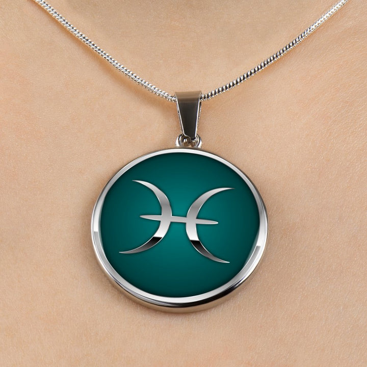 Zodiac Sign Pisces v2 - Luxury Necklace - Unique Gifts Store